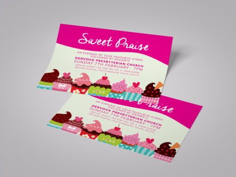 Dervock Sweet Praise flyer - Church Communications Northern Ireland